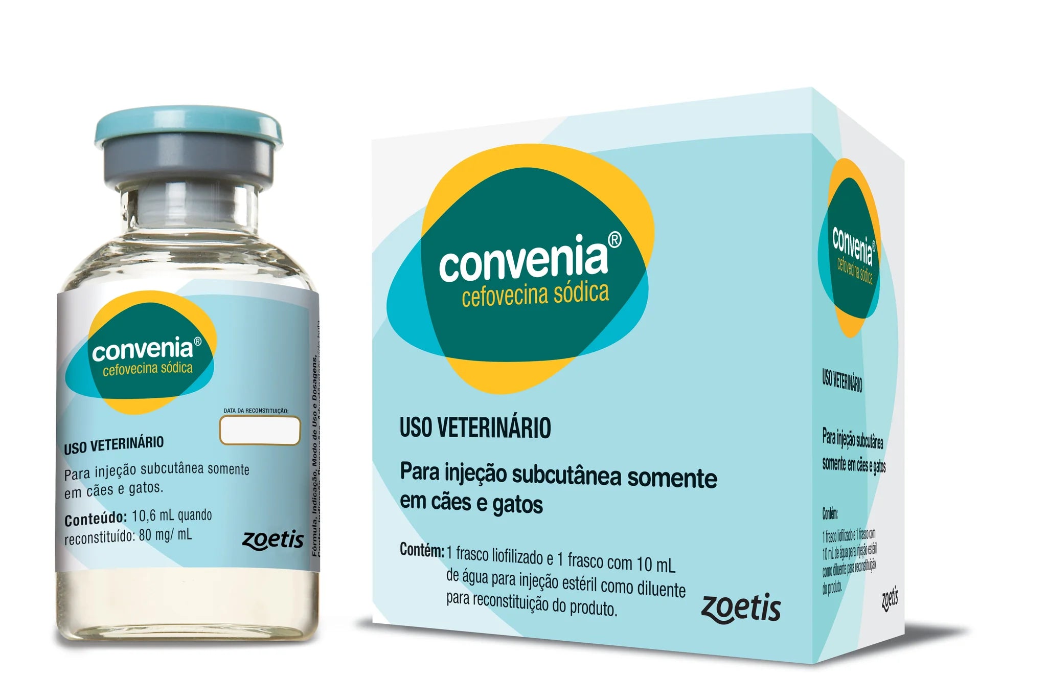 Convenia Zoetis Antibacteriano Inyectable 80mg 4ml – Veterinaria La ...