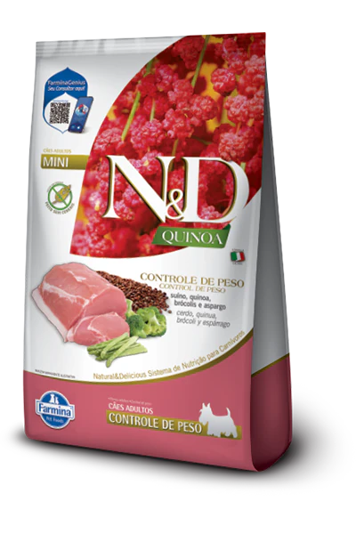 Farmina N & D Quinoa Cerdo Control de Peso Mini 2.5Kg Con Regalo ...