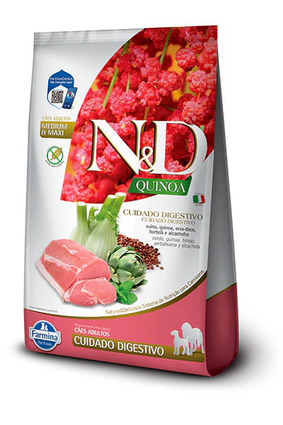 Farmina N & D Quinoa Cuidado Digestivo Cerdo Med/Max 10.1Kg Con Regalo ...