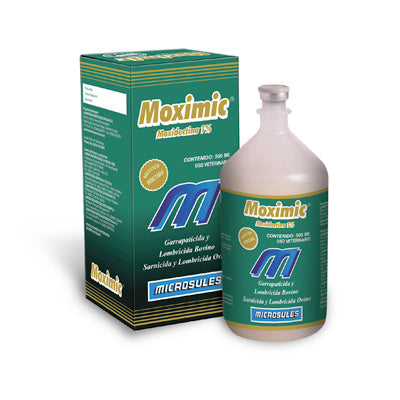 Moximic inyectable 500ml Moxidectina al 1% – Veterinaria La Hacienda