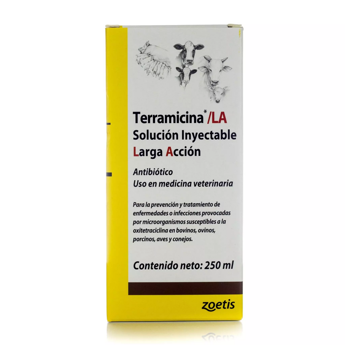 Terramicina L.A. Antibiotico 250 ML Inyectable – Veterinaria La Hacienda