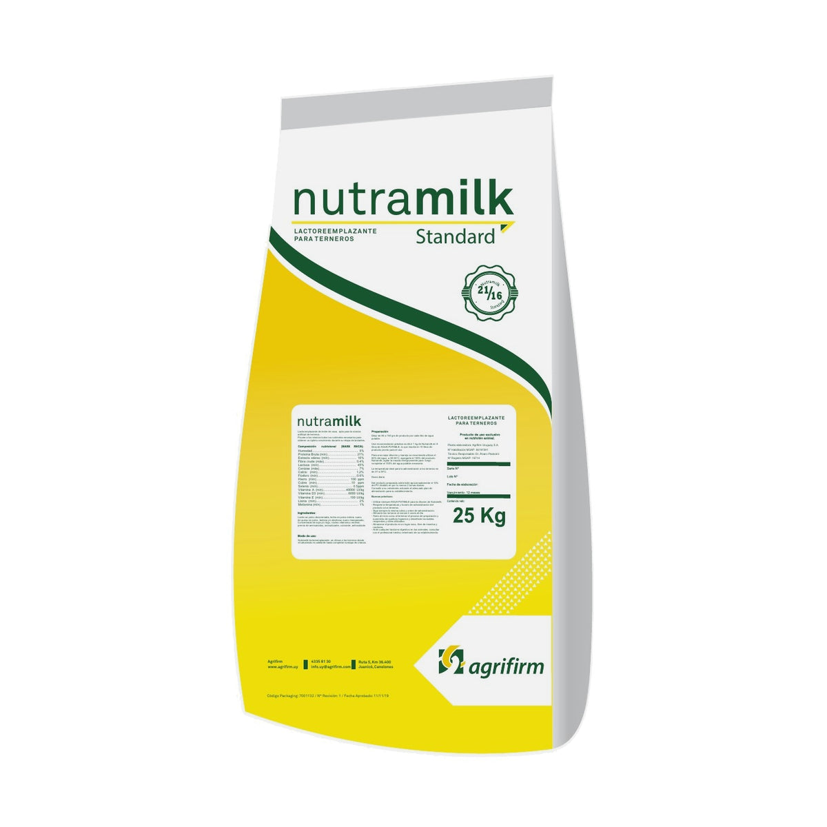 Nutramilk Standard (Booster) 25kg – Veterinaria La Hacienda